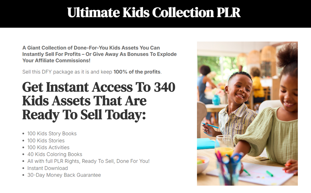 Marketing Scoops: Ultimate Kids Collection PLR The Thriving Children’s ...